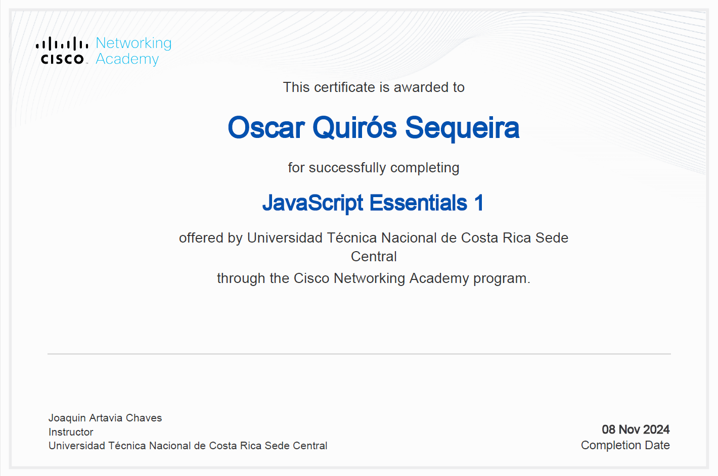 Oscar Quirós Sequeira